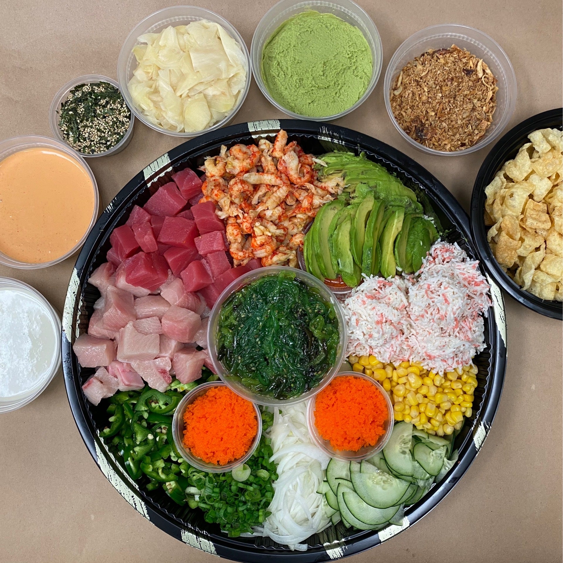 Poke Party Tray | Hawaiian Poke Bowl